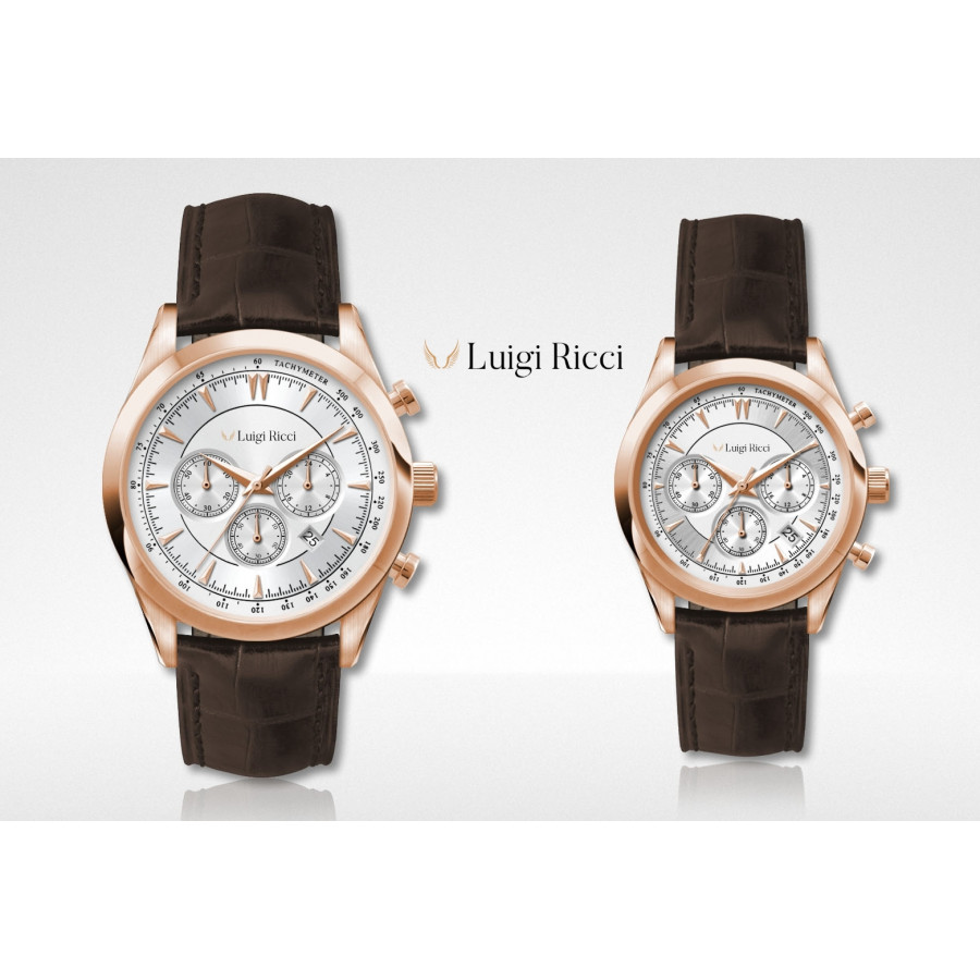 Luigi Ricci Eleganza X10 & X11 Mens & Womens Lux Wrist Watch Gift Set